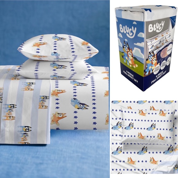 Bluey | Bedding | Bluey 4piece Full Sheet Set | Poshmark